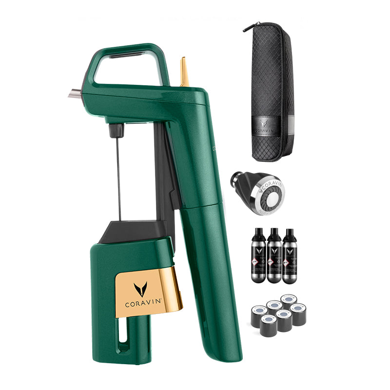 Coravin Wine System Model Timeless Six + Deep Emerald – 1855 The Bottle ...
